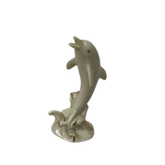 Accents | Vintage Fenton Lenox Art Porcelain 4 Dolphin Figurine ...